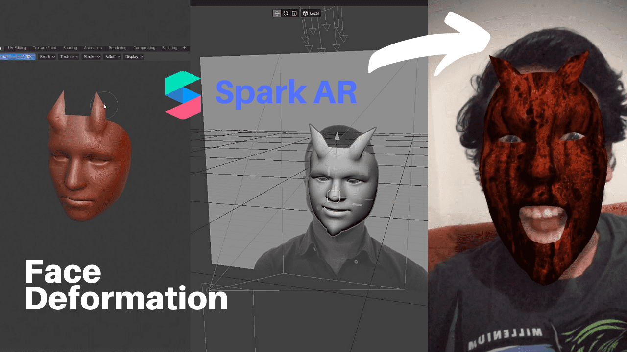 Spark AR Face Deformation | Especial de Halloween - Emiliusvgs