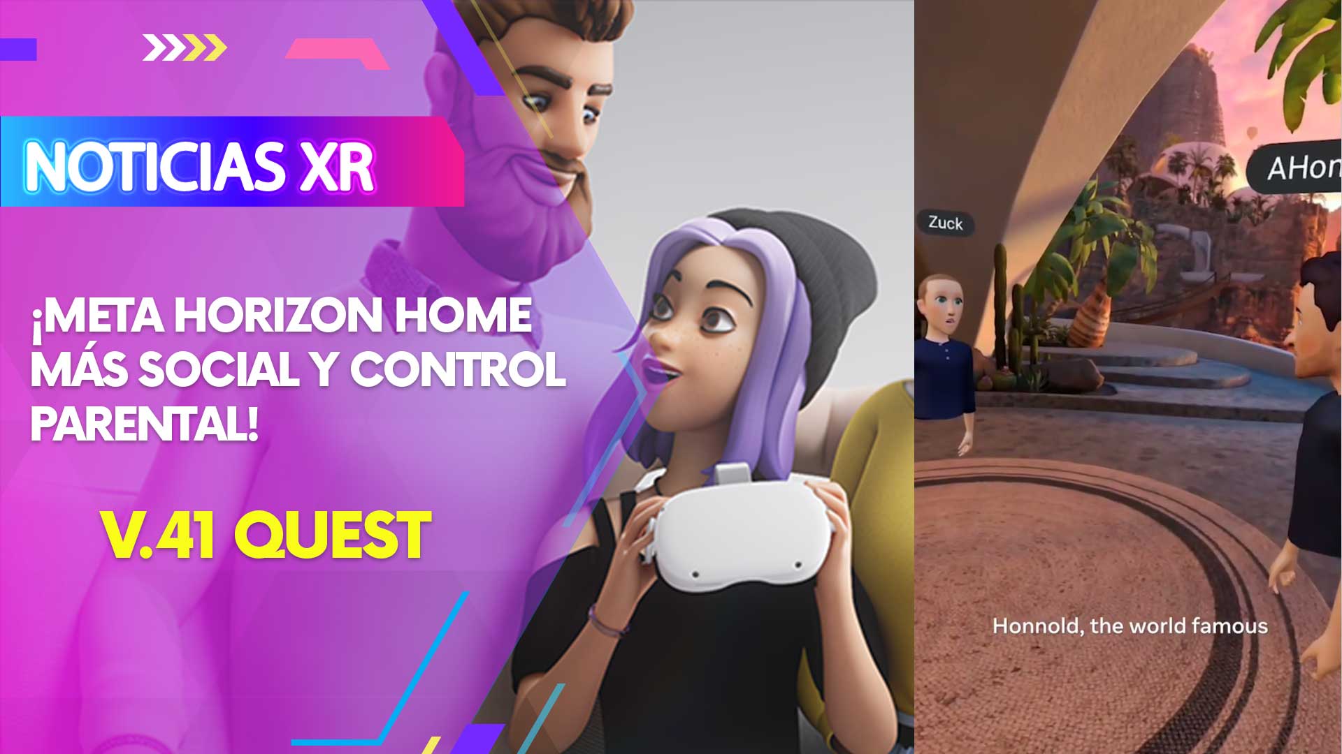 V.41 de Meta Quest trae Horizon Home social y control parental - Emiliusvgs